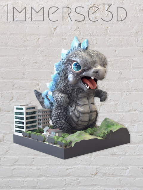 Godzilla Chibi STL File - Stlplaza.com