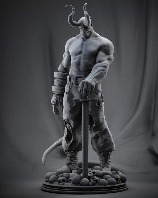 Hellboy - Devilman STL File V2 - Stlplaza.com