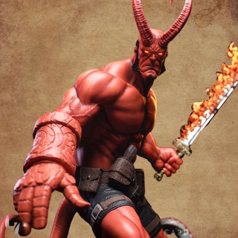 Hellboy - Devilman STL File V3 - Stlplaza.com