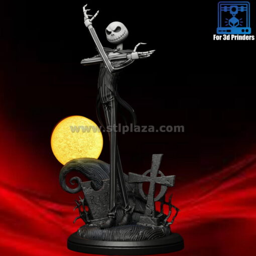 Jack Skellington Stl File For 3d Printers -Stlplaza.com Download Now