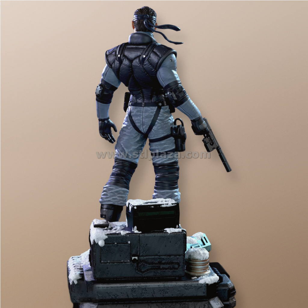 Solid Snake Stl File For 3d Printers -Stlplaza.com Download Now